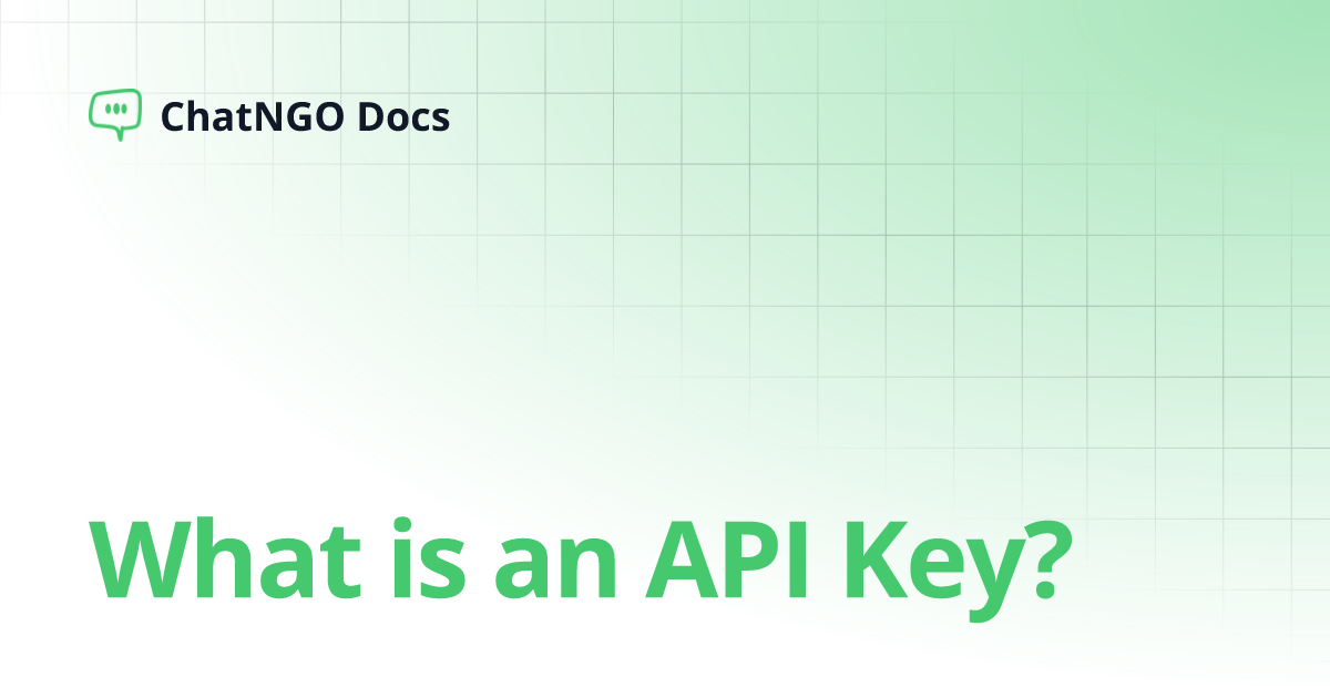 What is an API Key? | ChatNGO Docs